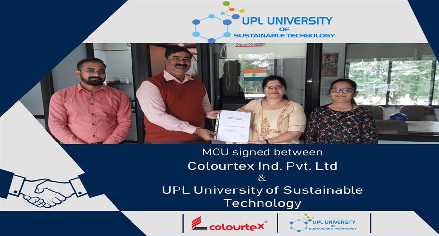 MoU with Colourtex Ind.Pvt. Ltd | UPL University of Sustainable Technology