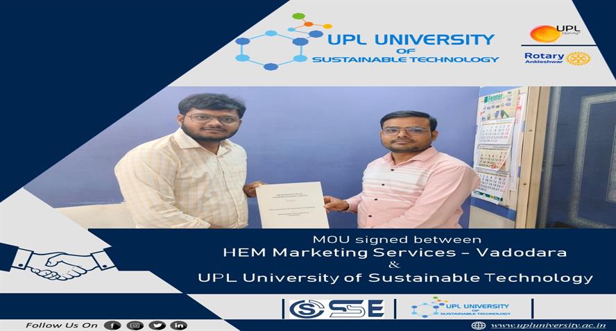 MoU with HEM Marketing Services, Vadodara | UPL University of ...